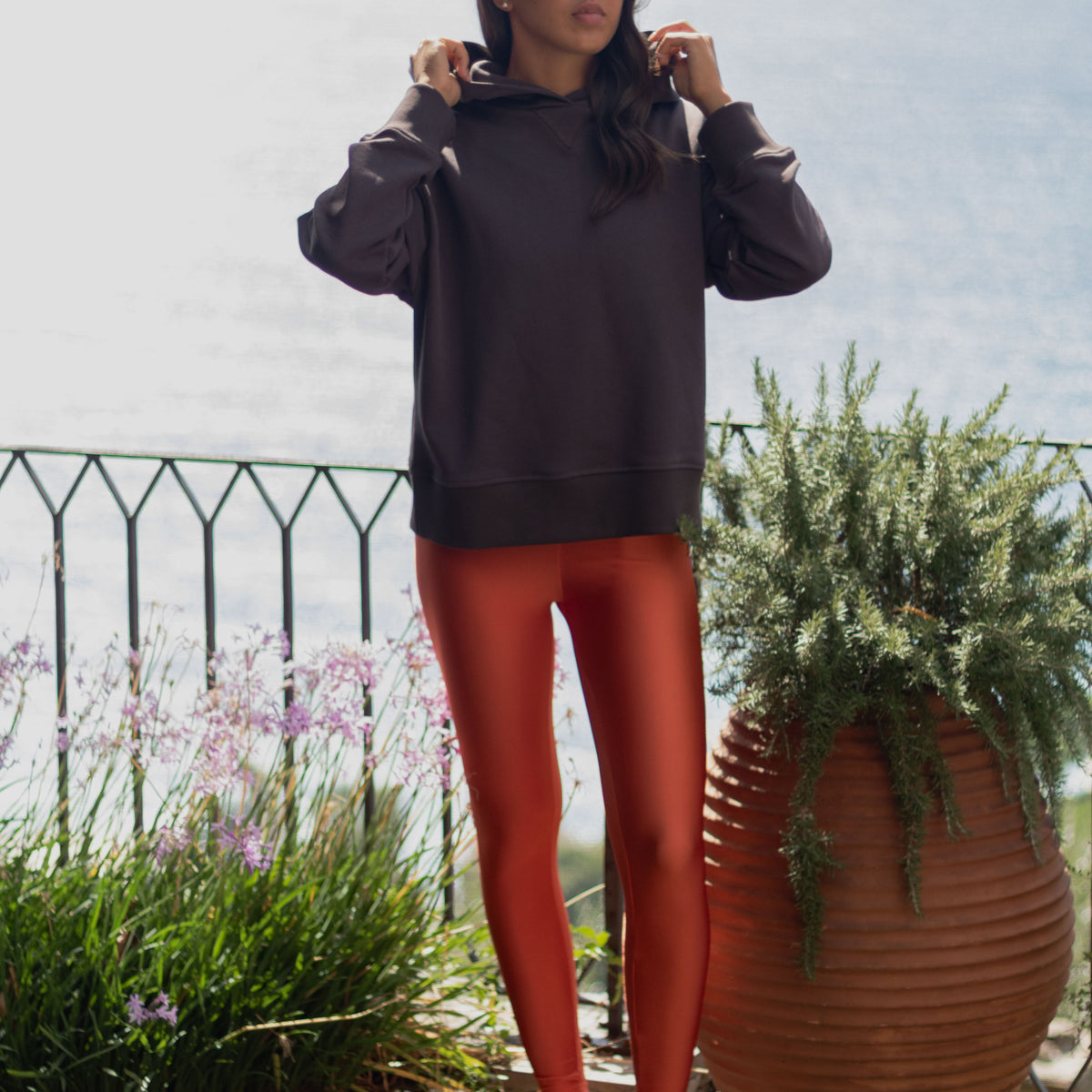 Solid orange leggings – Wikini